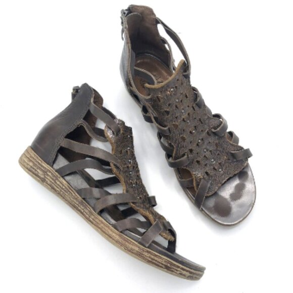 OTBT | Shoes | Otbt Bonitas Caged Gladiator Sandal Strappy Metallic ...
